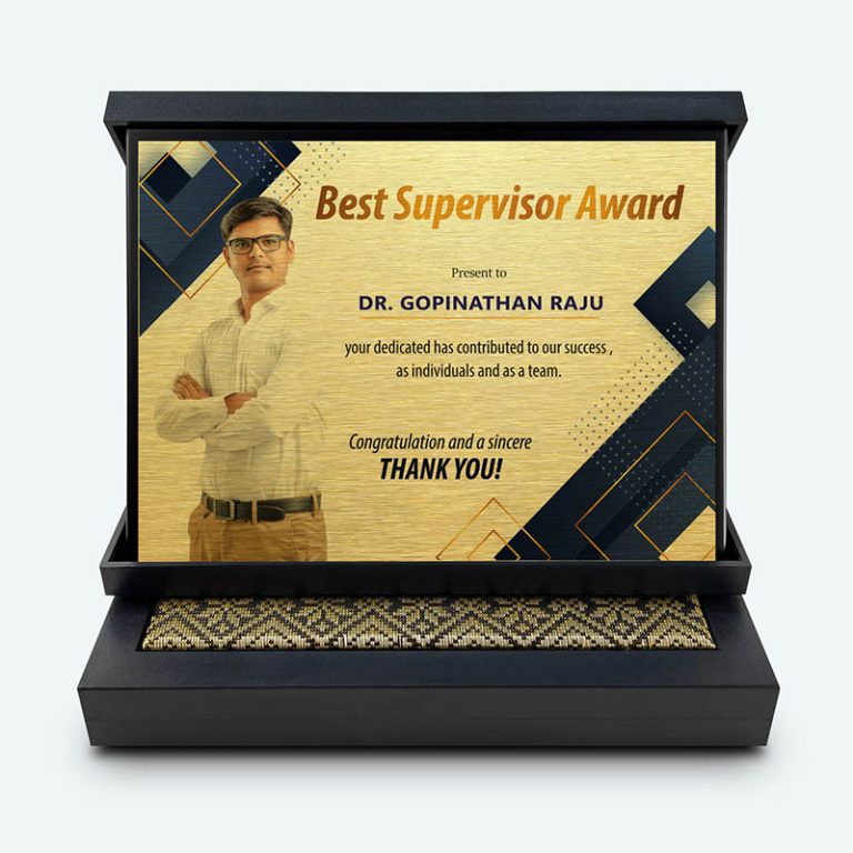 6" X 8" Horizontal Budget Plaque With Exclusive Songket Box ...