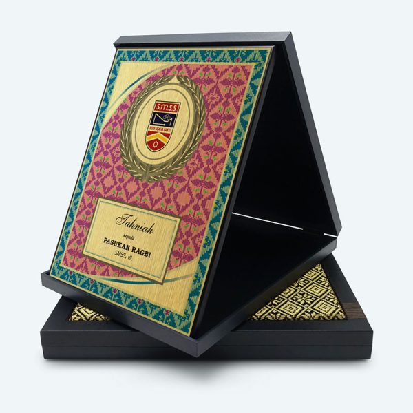 Budget Plaque With Exclusive Songket Box : Malay Motif - Pembekal ...