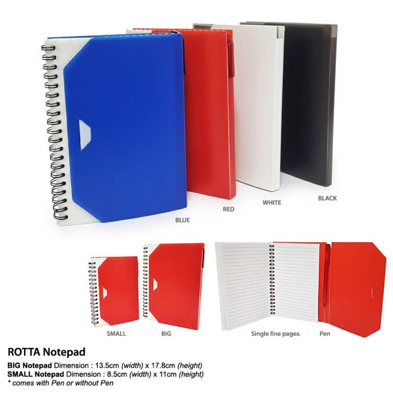 ROTTA Notepad (with or without Pen) - Pembekal Cenderamata untuk Agensi ...
